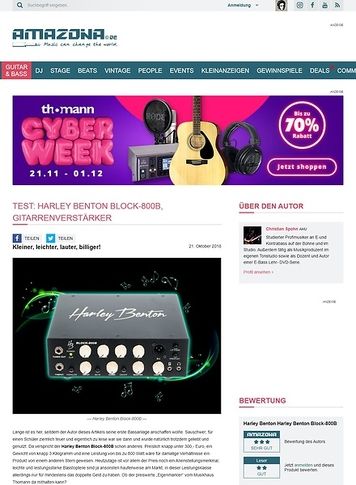 Harley Benton Block-800B – Musikhaus Thomann